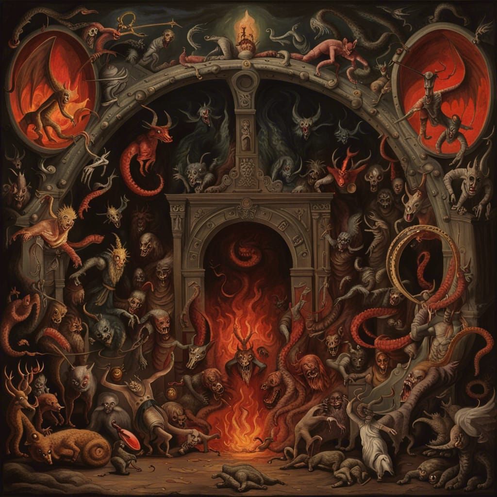 satanic portal - AI Generated Artwork - NightCafe Creator