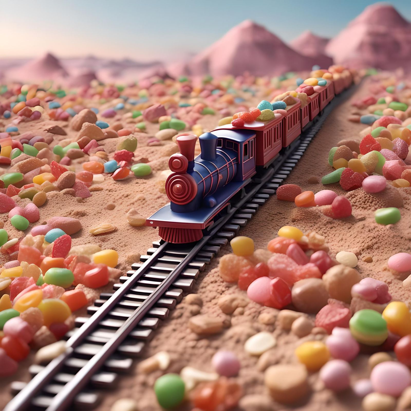 Candyland Express - AI Generated Artwork - NightCafe Creator