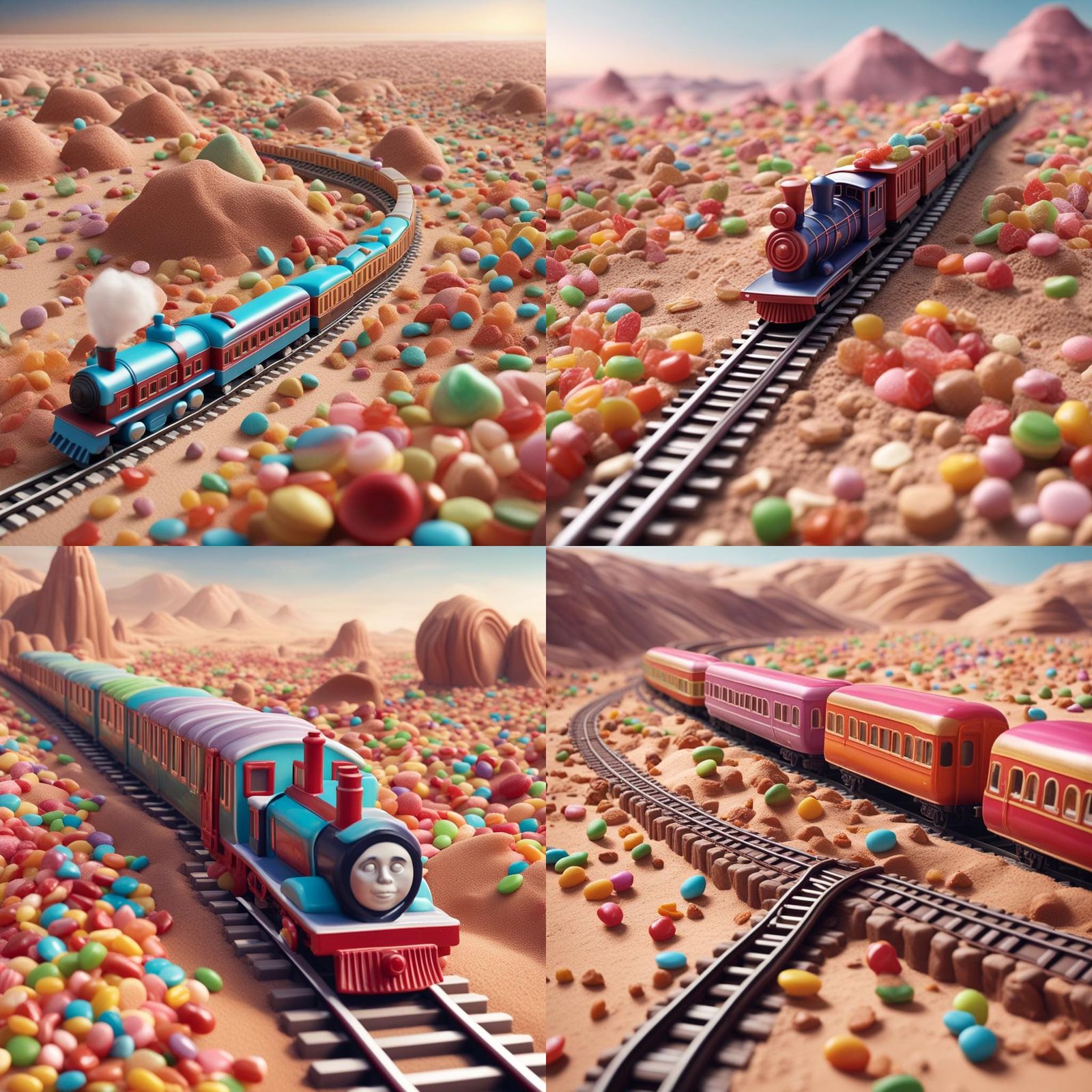 Candyland Express - AI Generated Artwork - NightCafe Creator