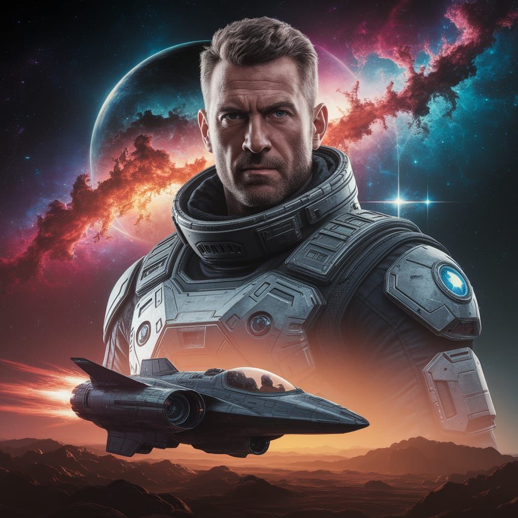 The Sol Defense Force needs you! - Epic Sci-Fi Pilot Portrai...