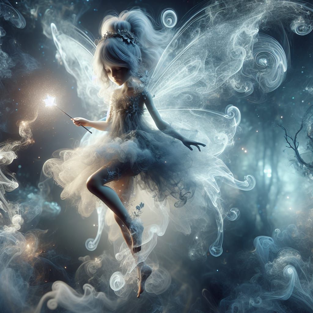 Smoke fairy - AI Generated Artwork - NightCafe Creator