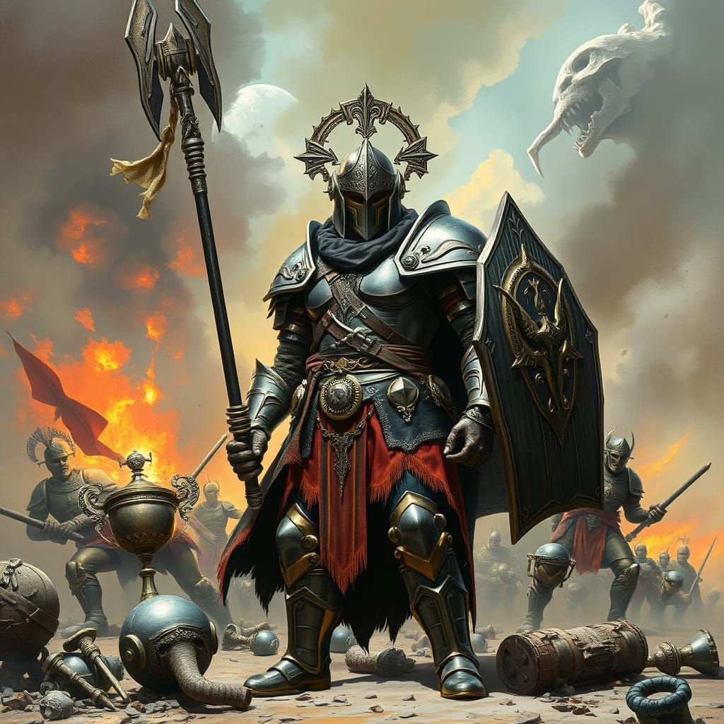 Harvesting glory and trophies of war