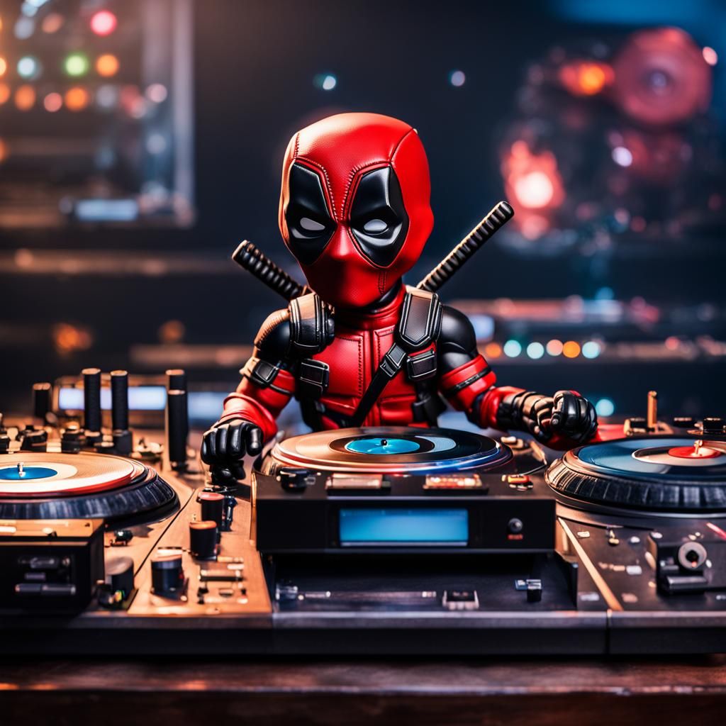 DJ Deadpool - AI Generated Artwork - NightCafe Creator