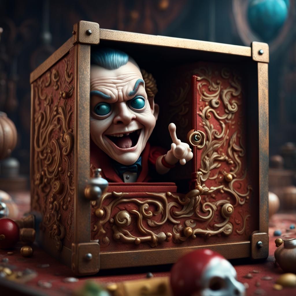 Jack (Nicholson) in the Box - AI Generated Artwork - NightCafe Creator