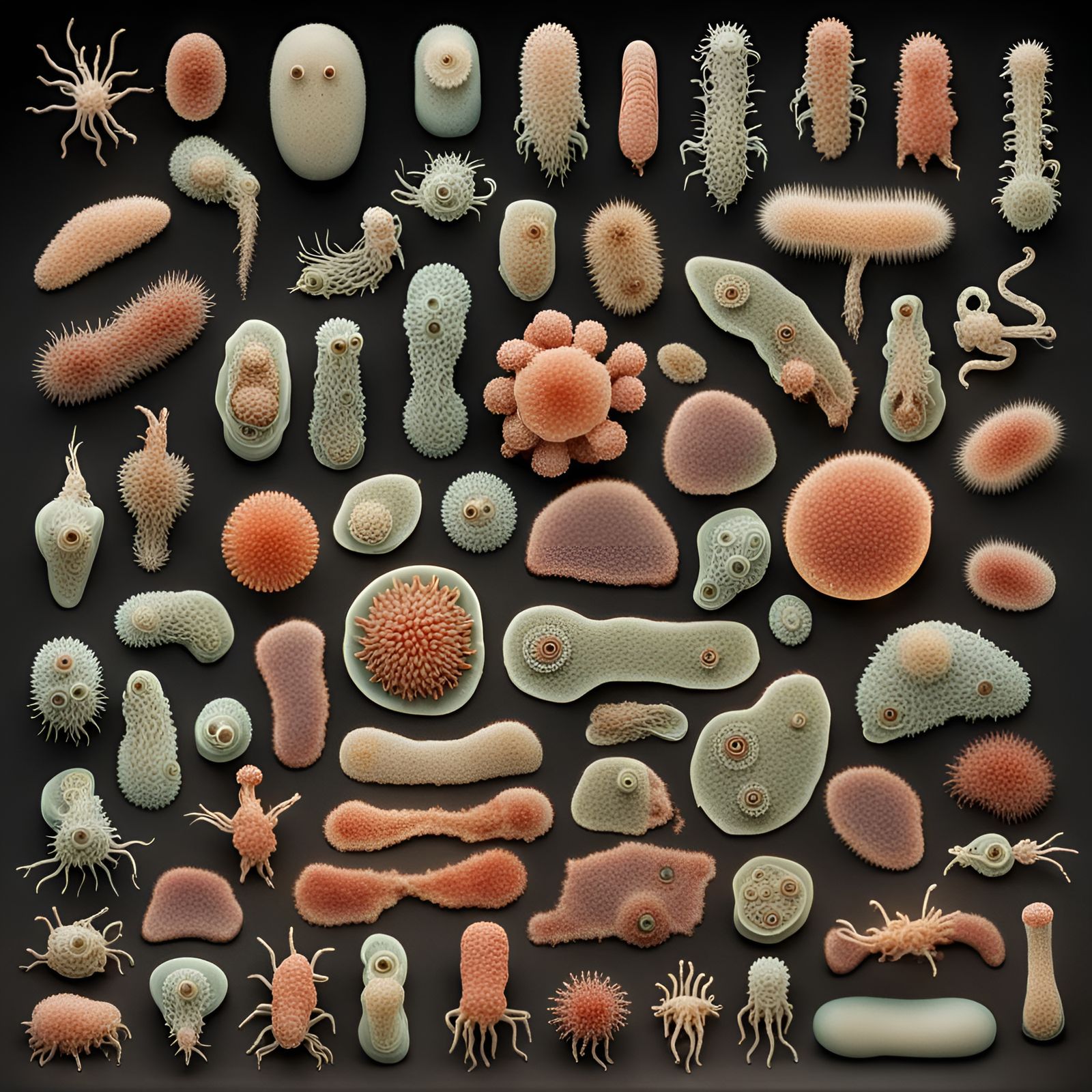 (huge) the mysterious grotesque world of fantastic microorganisms - AI ...