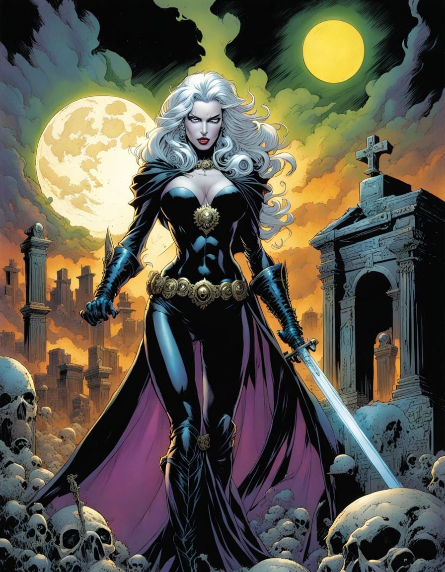 Lady Death 8 - AI Generated Artwork - NightCafe Creator