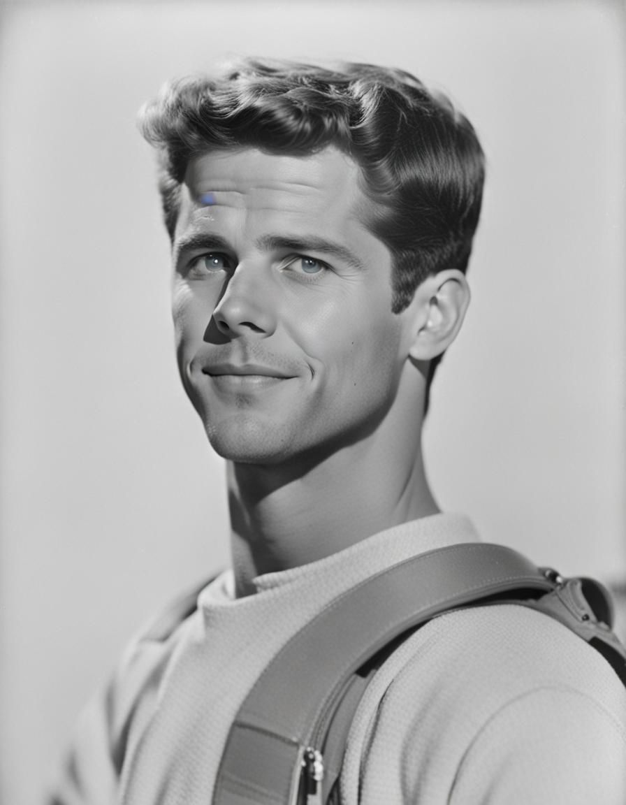 young male actor Tony Dow, circa 1961 - AI Generated Artwork ...