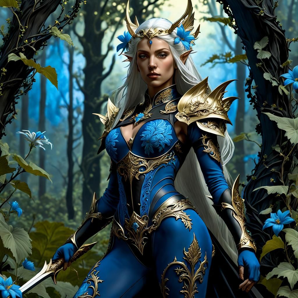 Elf Warrior - AI Generated Artwork - NightCafe Creator