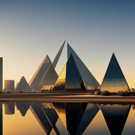 make modern pyramids of egypt - Egyptian Futurism: Modern G...