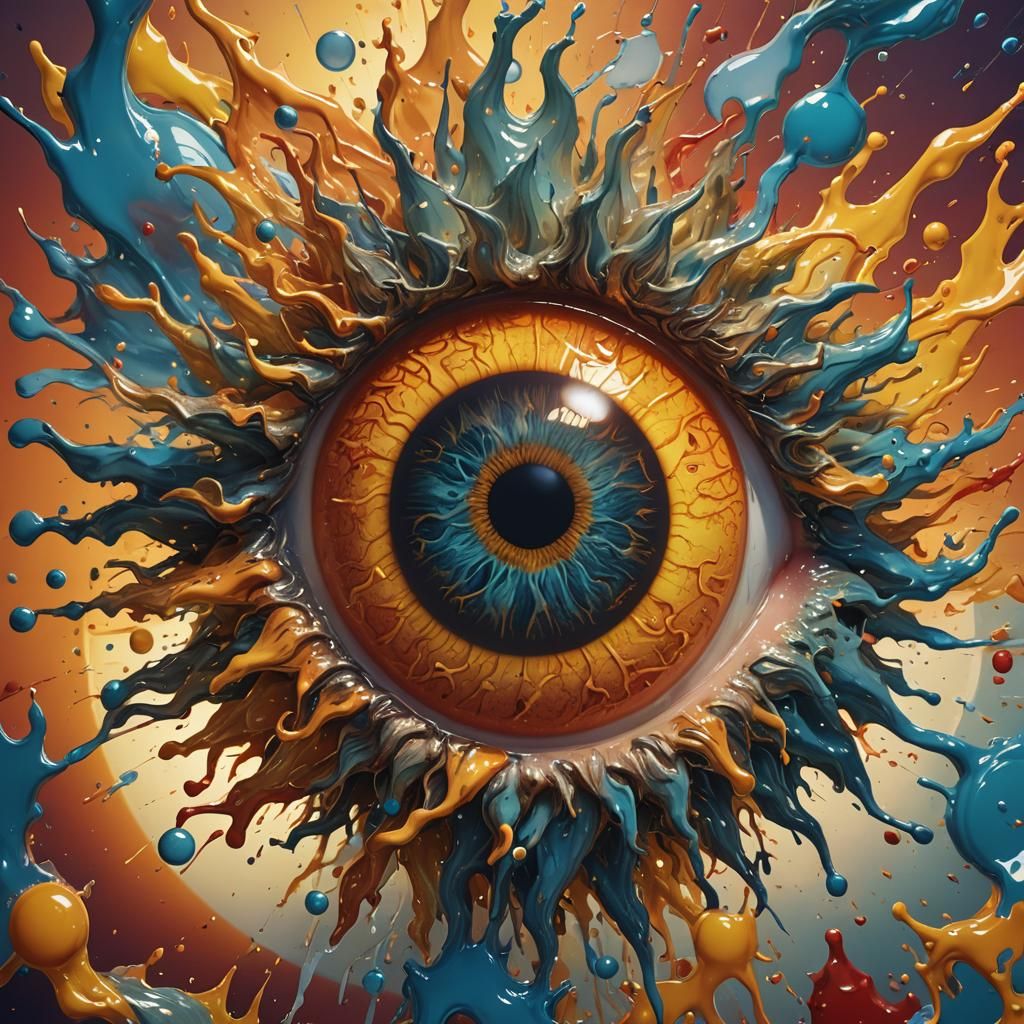 Sun with a realistic eyeball - AI Generated Artwork - NightCafe Creator