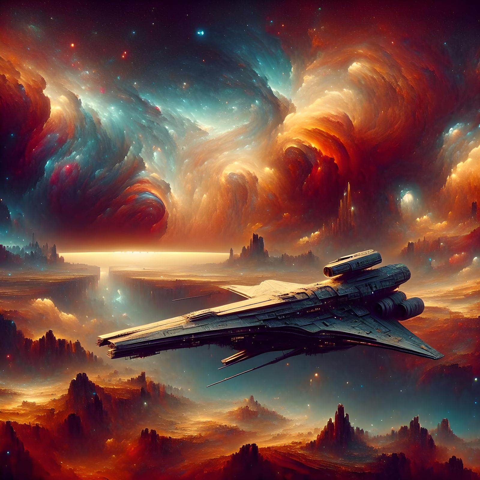 Starship - AI Generated Artwork - NightCafe Creator
