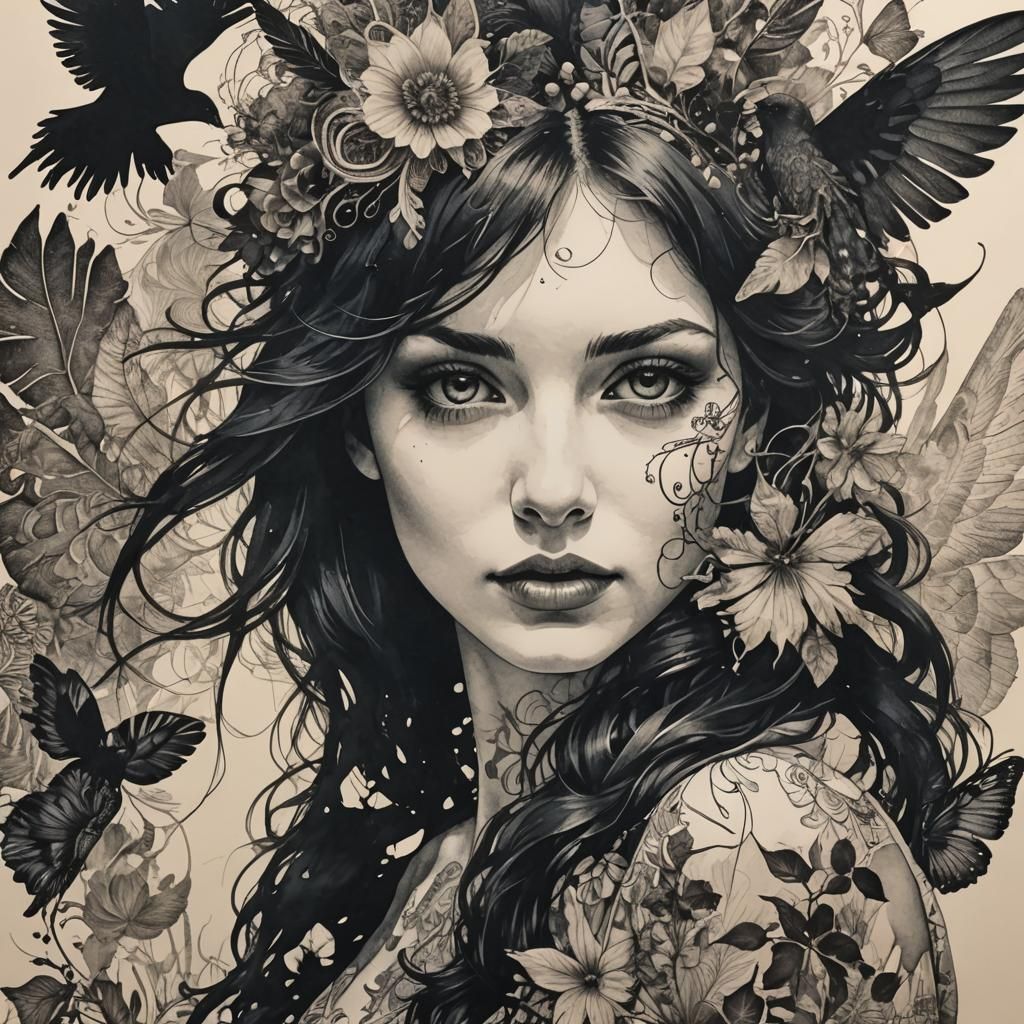 create a full body portrait of a glowing stunningly beautiful angel ...