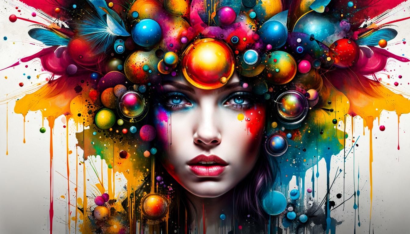 Colorful Portrait - AI Generated Artwork - NightCafe Creator