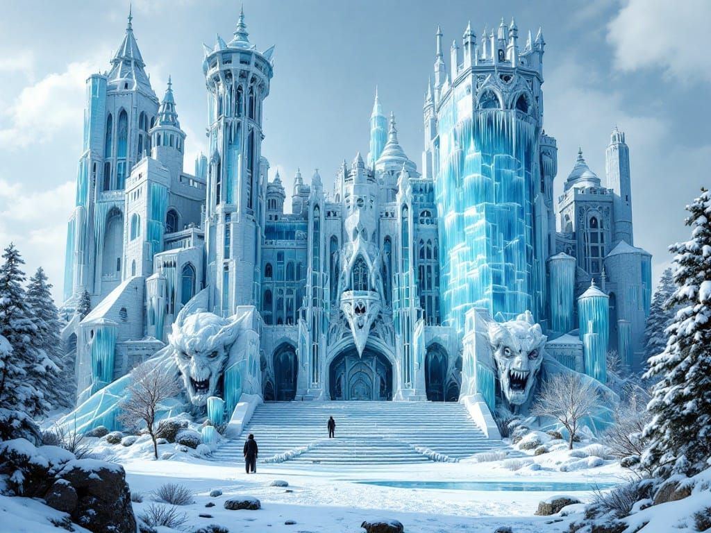 Ice Castle - Crystal Fortress in a Winter Wonderland