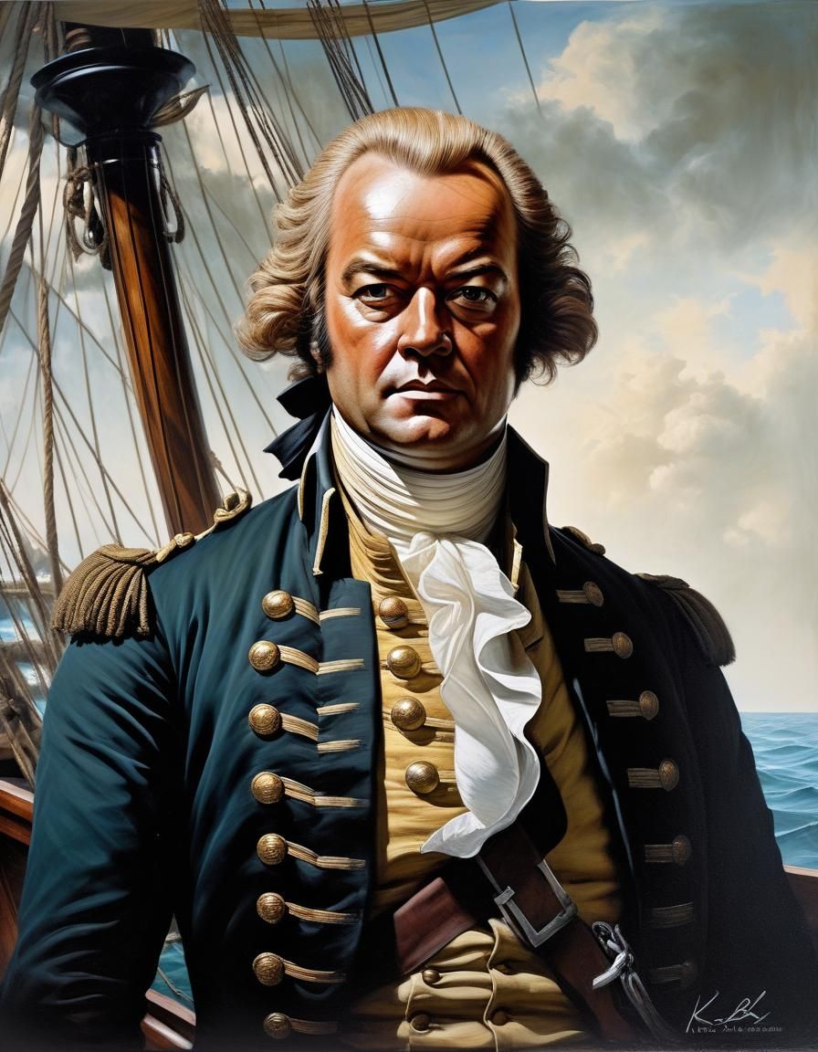 Lieutenant William Bligh; Captain of the HMS Bounty - AI Generated ...