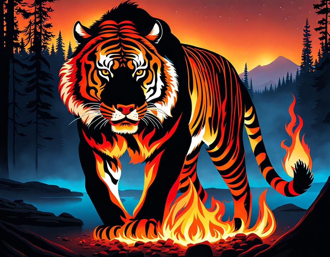 Tiger Tale - AI Generated Artwork - NightCafe Creator