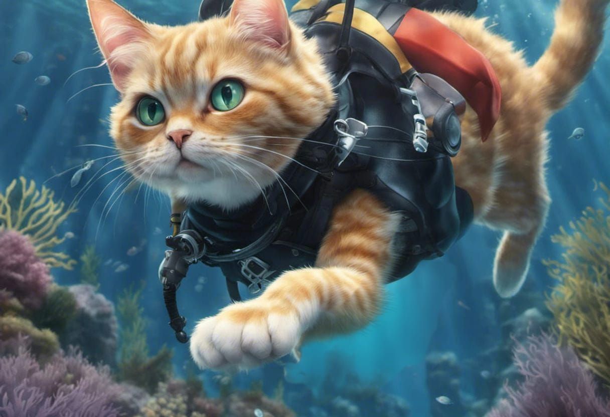 Aquacats - AI Generated Artwork - NightCafe Creator