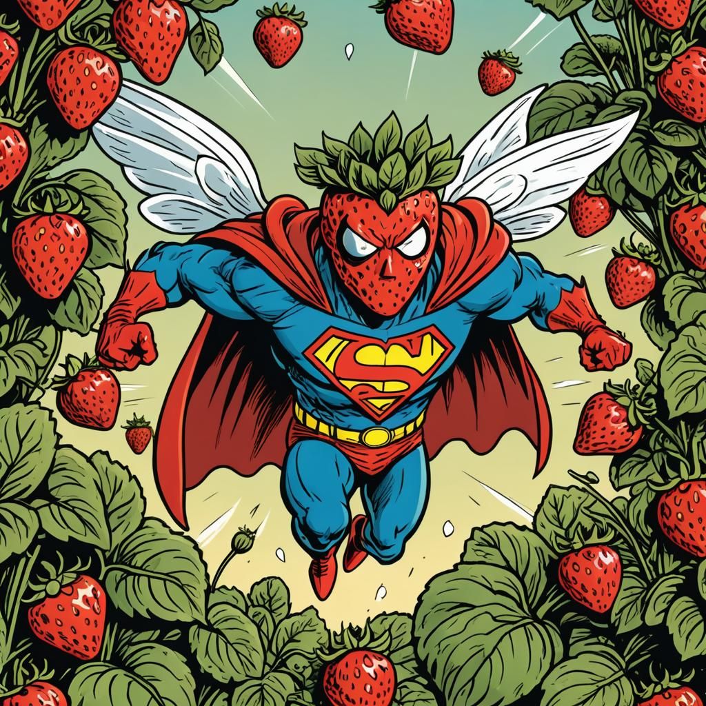 Strawberry-man - AI Generated Artwork - NightCafe Creator