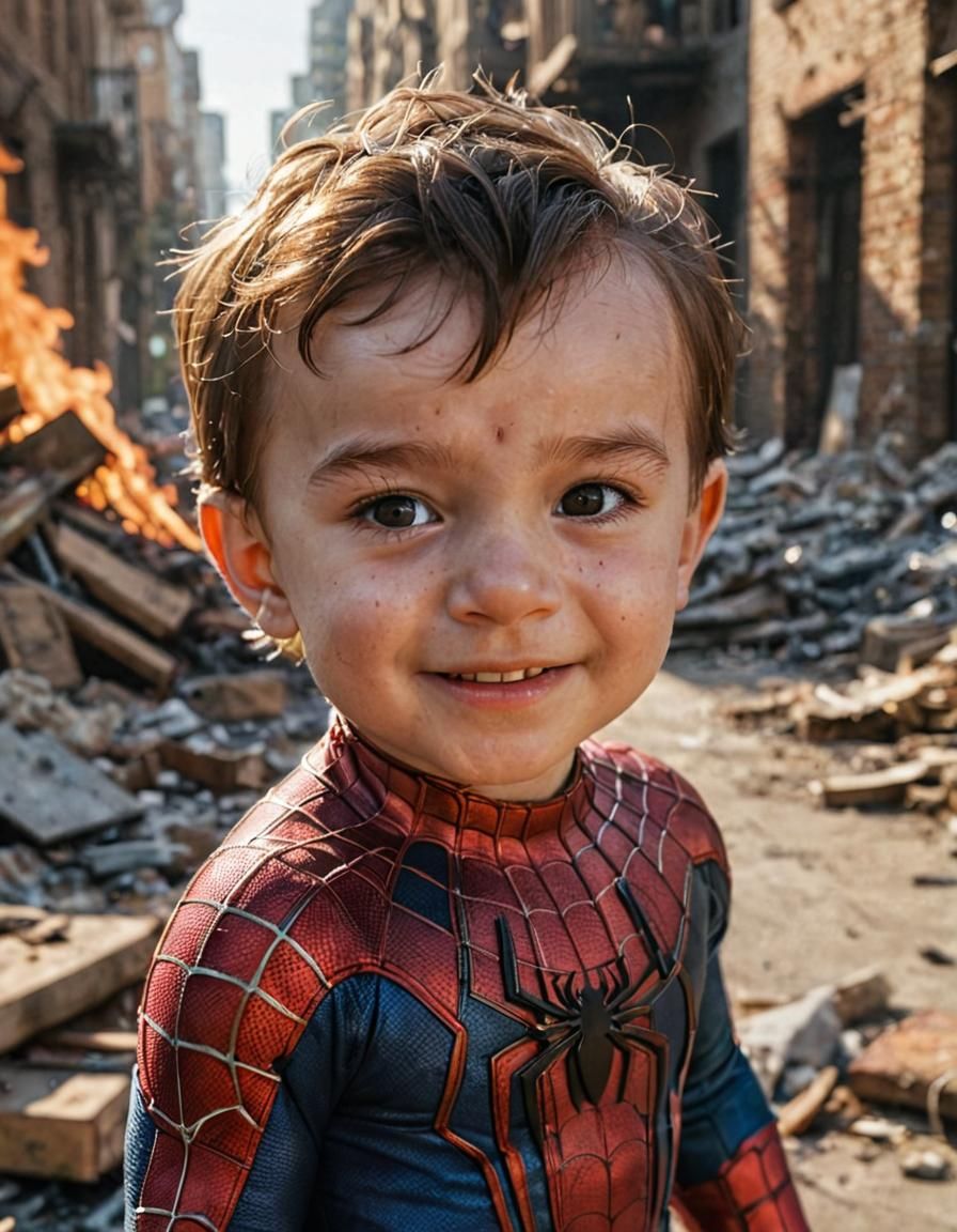 Little baby Spider-Man - AI Generated Artwork - NightCafe Creator