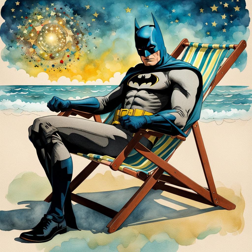 A bored Batman - AI Generated Artwork - NightCafe Creator