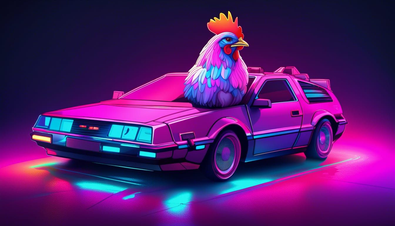 Perry Chicken to the future - AI Generated Artwork - NightCafe Creator
