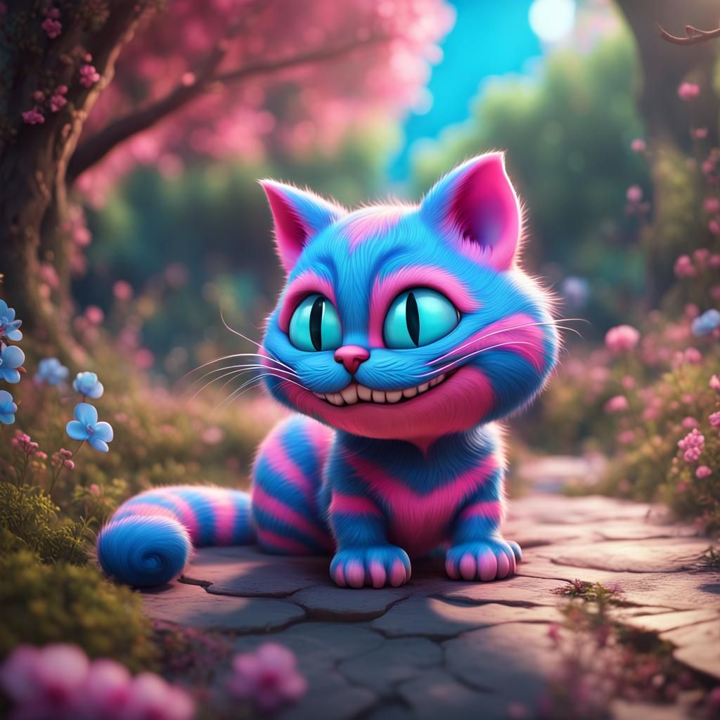 Cheshire Cute Cat - AI Generated Artwork - NightCafe Creator