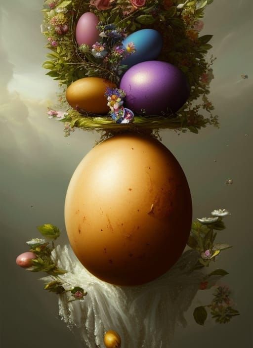 Surreal egg - AI Generated Artwork - NightCafe Creator