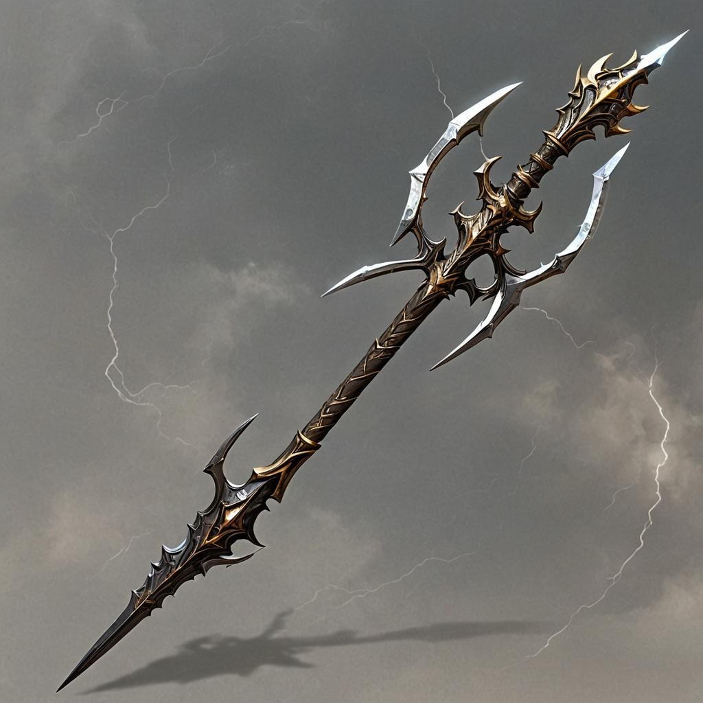 Lightning Halberd - AI Generated Artwork - NightCafe Creator