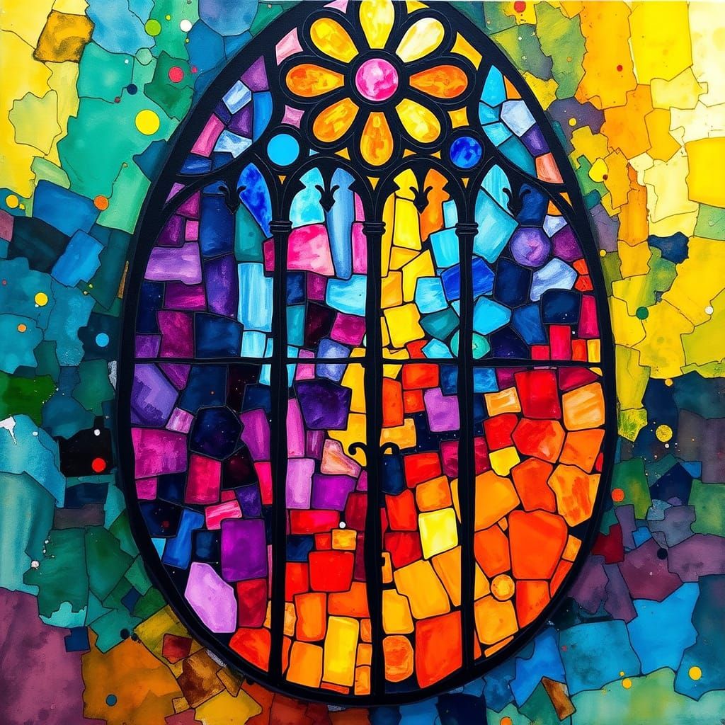 colorfull Stained glass - Luxurious Stained Glass Masterpiec...