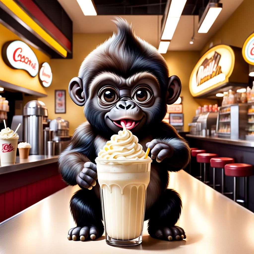Vanilla Gorilla III - AI Generated Artwork - NightCafe Creator