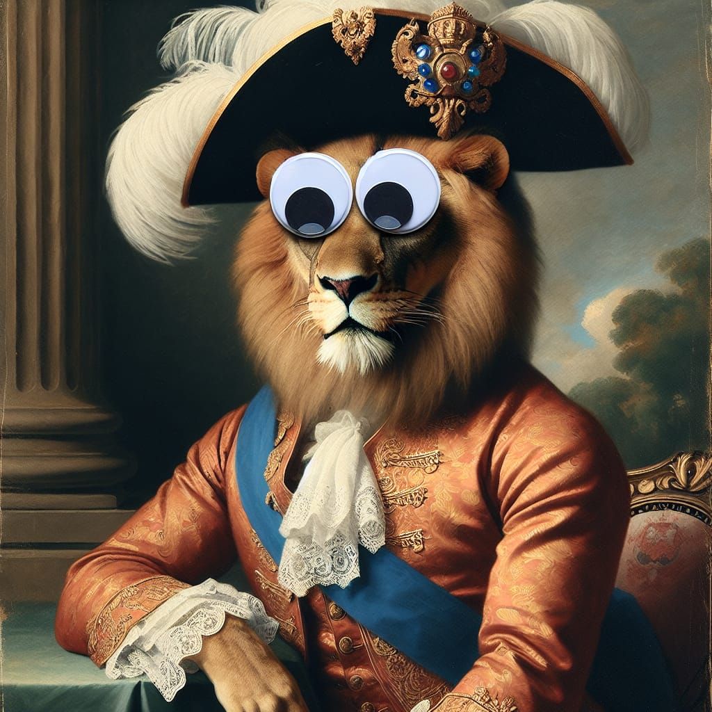 18th century French lion - AI Generated Artwork - NightCafe Creator