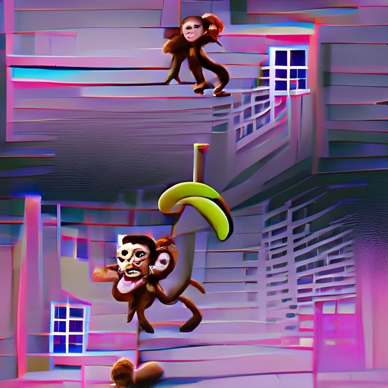 Maniac monkey - AI Generated Artwork - NightCafe Creator