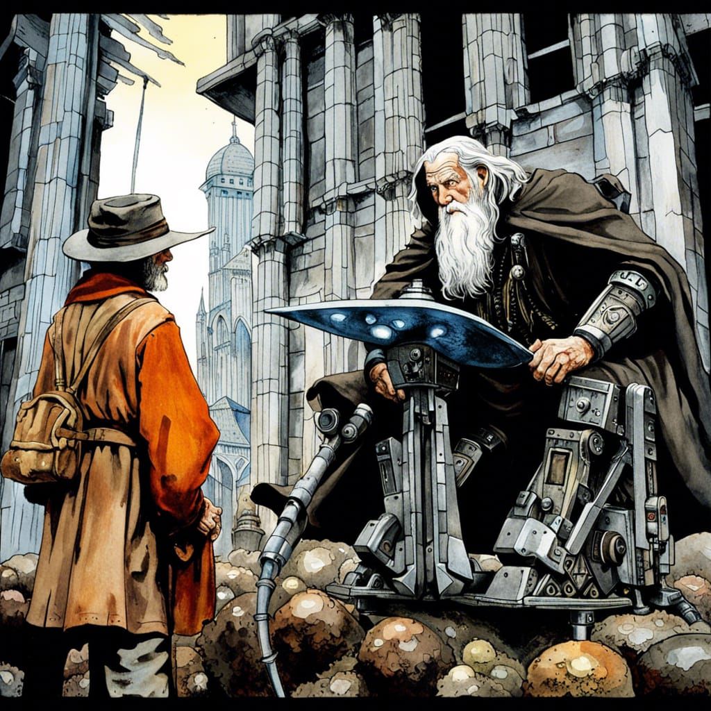 “In medias res” (Time Machine) - AI Generated Artwork - NightCafe Creator