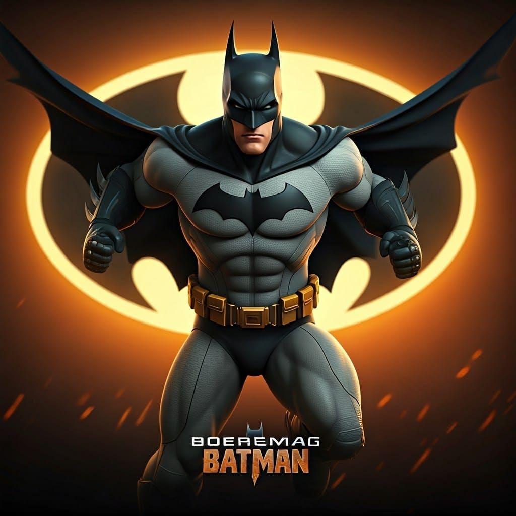 Vibrant Boeremag Batman in Action with Cinematic S... - AI Art