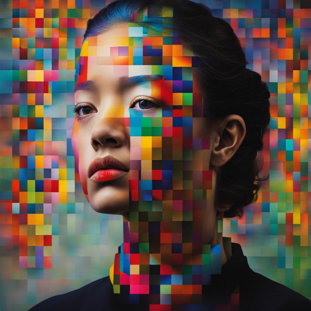 Distorted portrait - AI Generated Artwork - NightCafe Creator