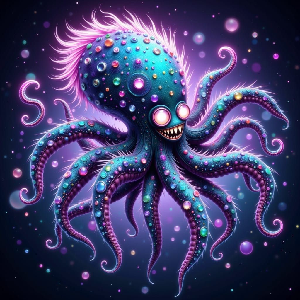 Surreal Fae Hybrid Mr. Squishy Toes in Iridescent ... - AI Art