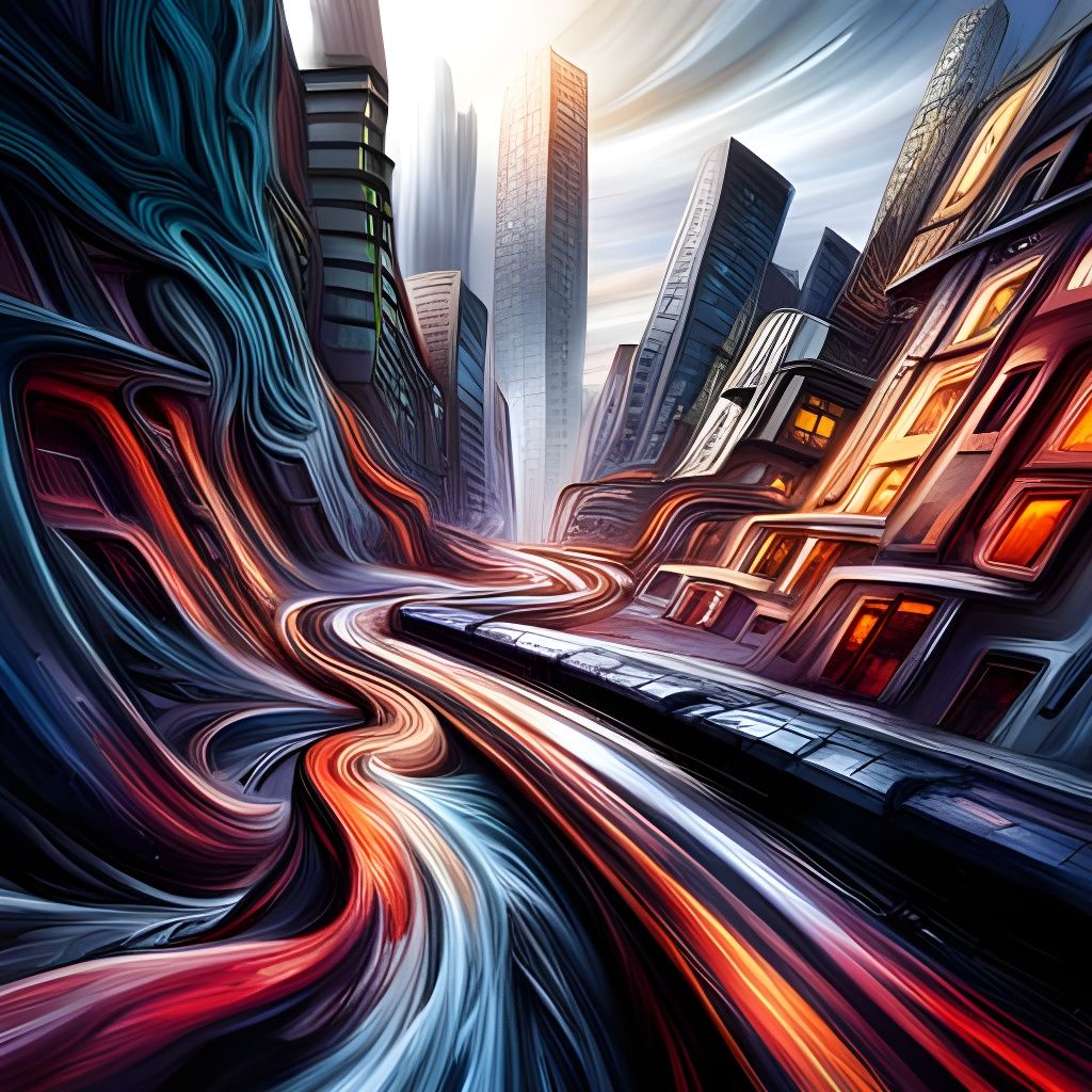 Moving City - AI Generated Artwork - NightCafe Creator