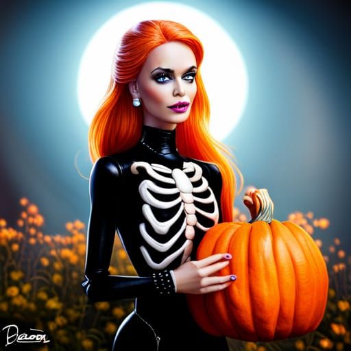 Skeleton Barbie - AI Generated Artwork - NightCafe Creator