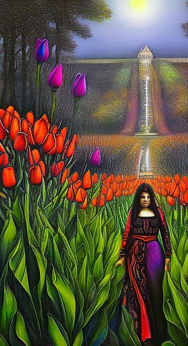 Post Nuclear War Mutant Tulips - AI Generated Artwork - NightCafe Creator