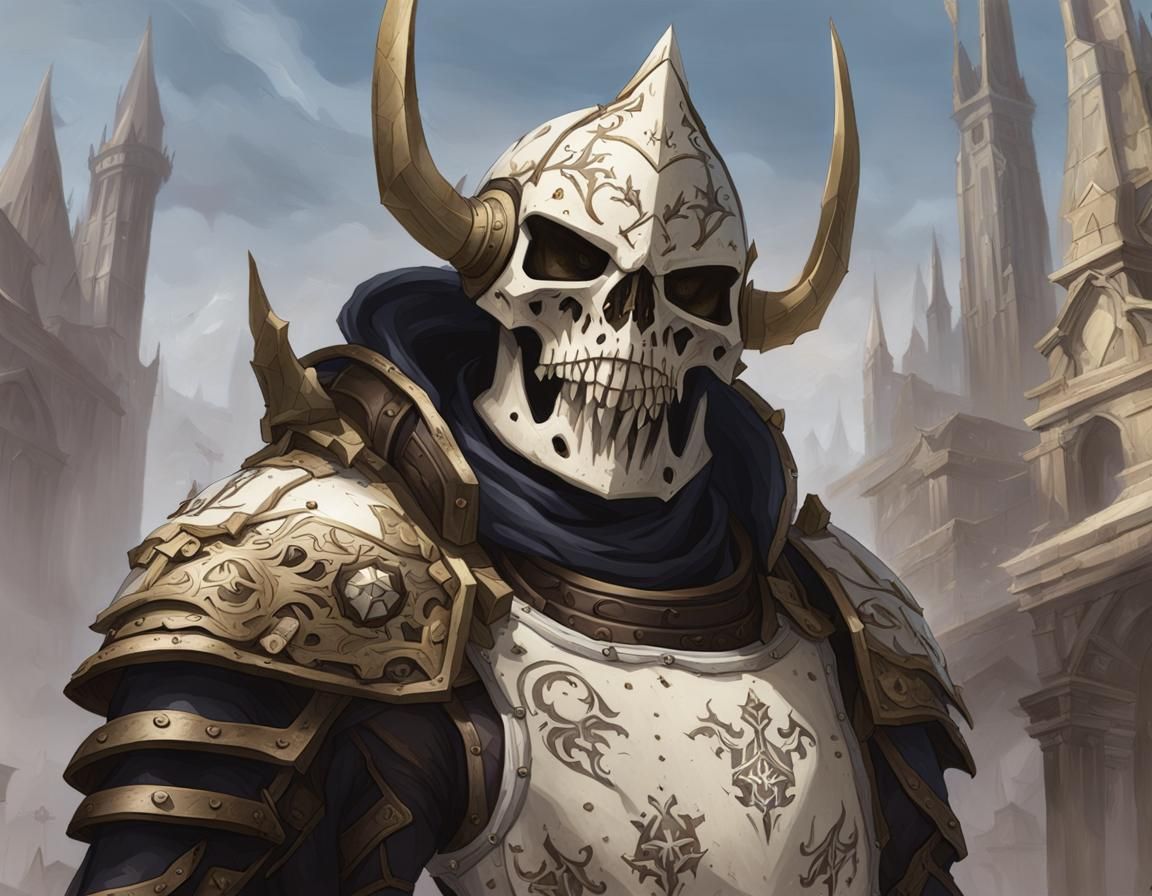 Bone knight - AI Generated Artwork - NightCafe Creator