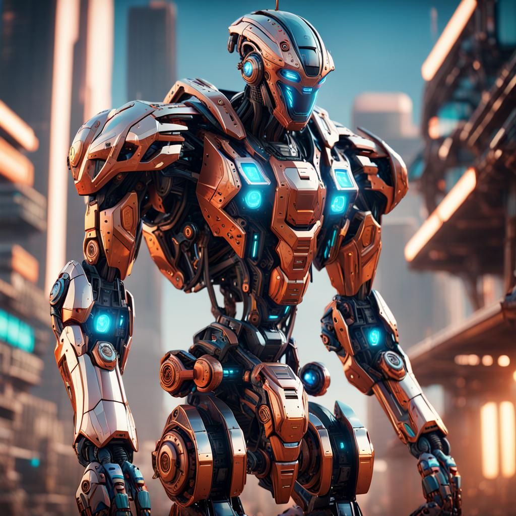 African Robot heroe - AI Generated Artwork - NightCafe Creator