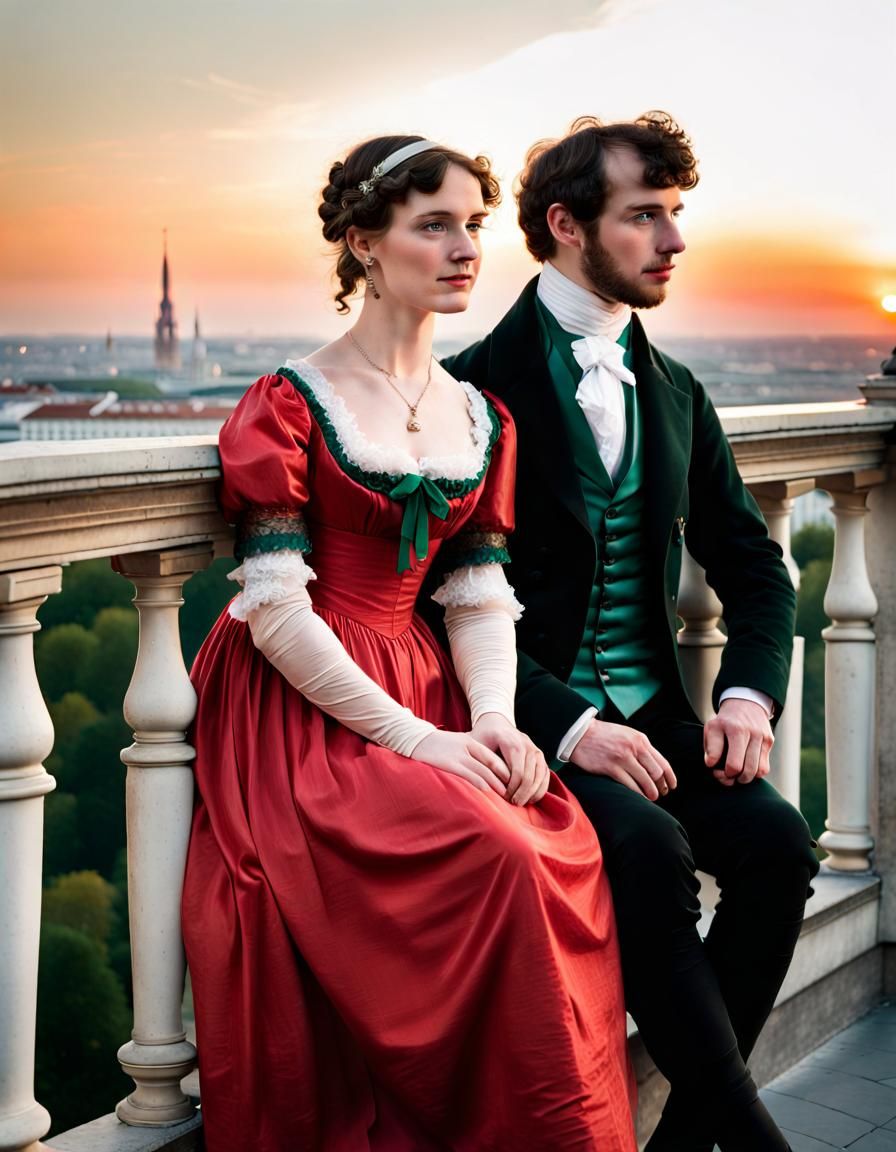 A portrait of a young Jane Austen era woman from Berlin in her late ...