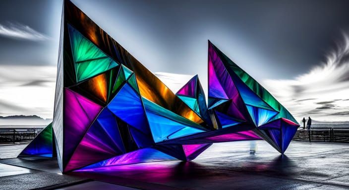 Triangles are my favorite shape - AI Generated Artwork - NightCafe Creator
