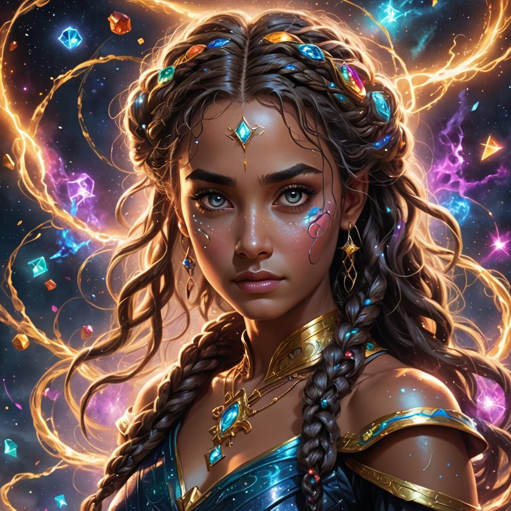 Galactic Goddess - AI Generated Artwork - NightCafe Creator