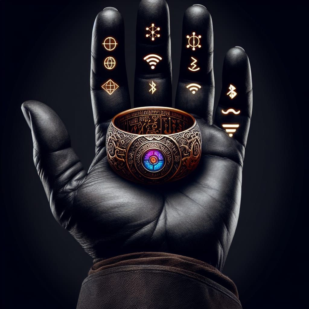 Techno Hand - AI Generated Artwork - NightCafe Creator