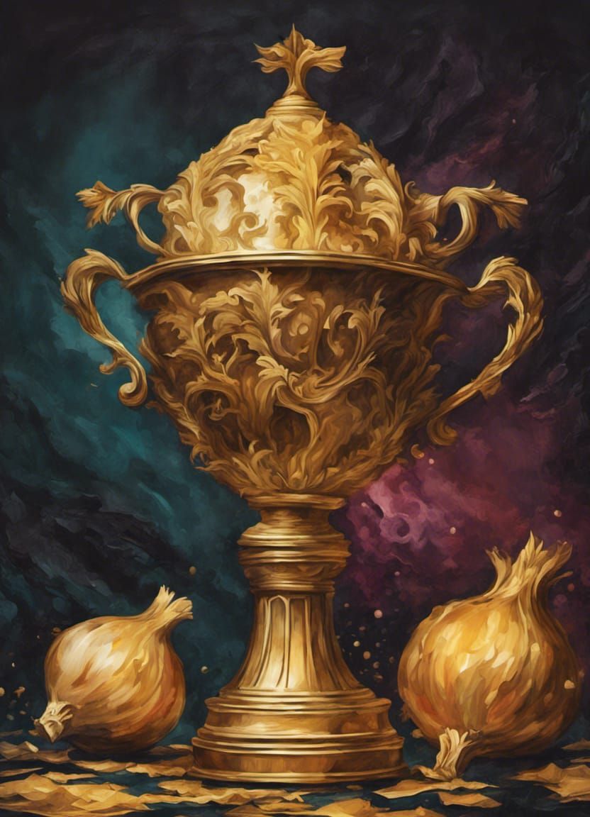 Onion trophy - AI Generated Artwork - NightCafe Creator