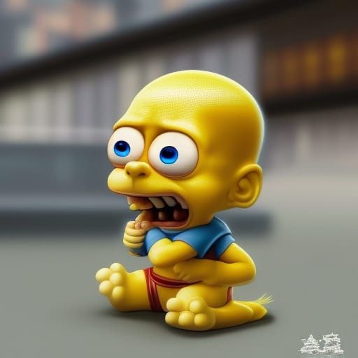 Homer Simpson - AI Generated Artwork - NightCafe Creator