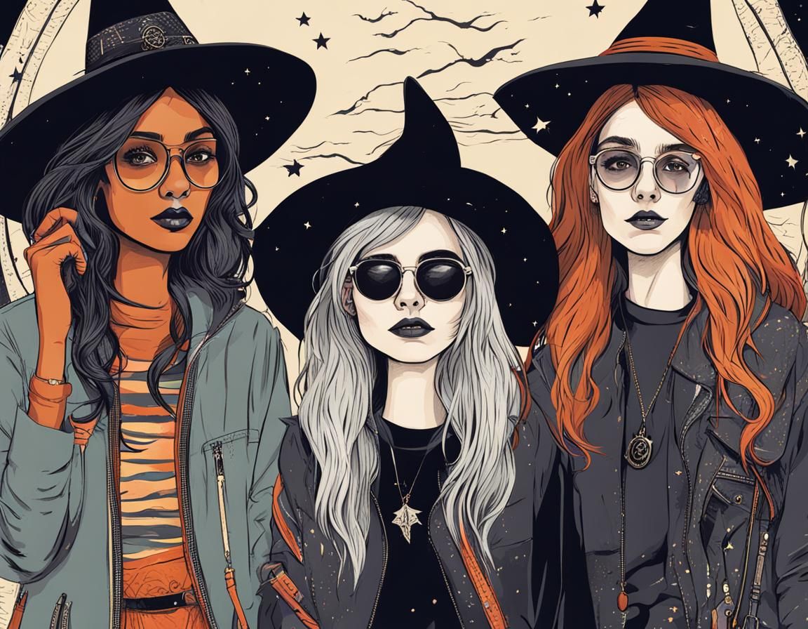 Modern Day Witches - AI Generated Artwork - NightCafe Creator