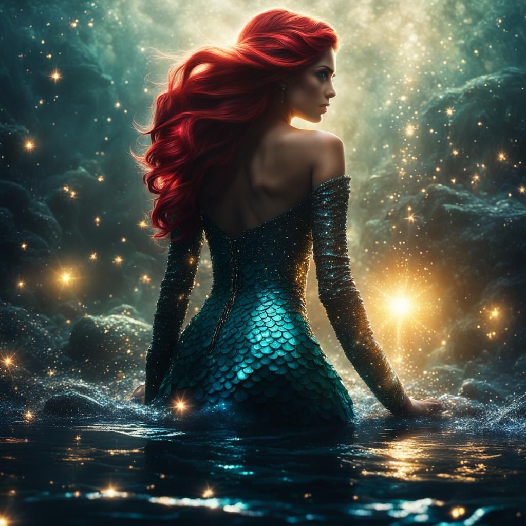 Mermaid transformation - AI Generated Artwork - NightCafe Creator