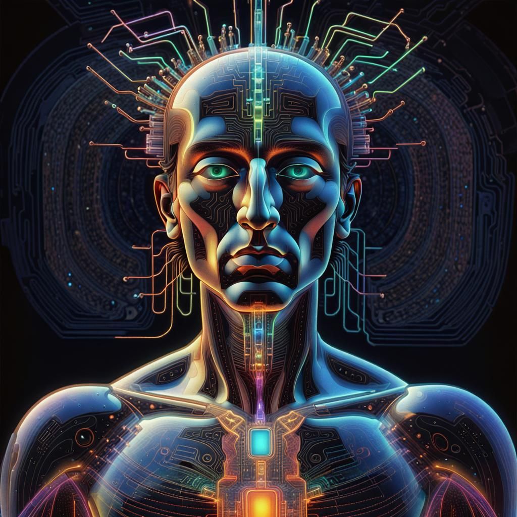 Astral Man Schematic Design 💫💜🤖 - AI Generated Artwork - NightCafe Creator